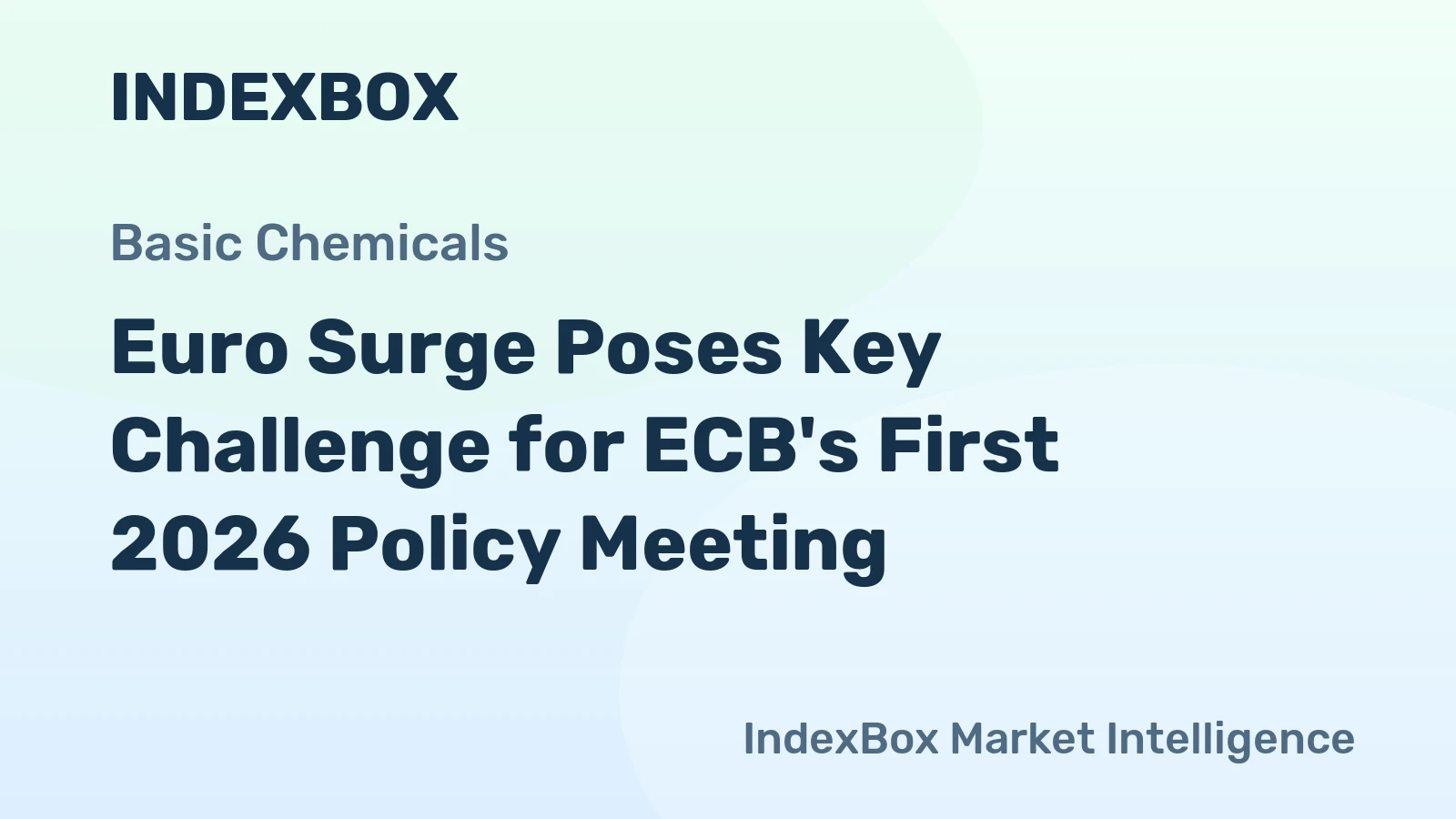 Euro Surge Poses Key Challenge for ECB's First 2026 Policy Meeting