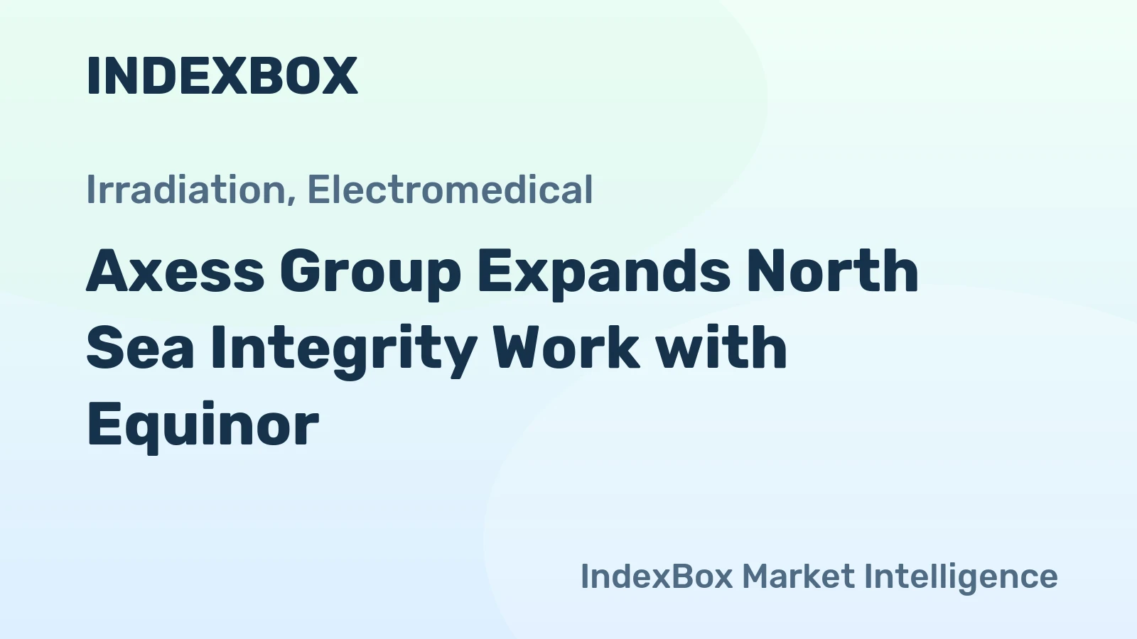 Axess Group Expands North Sea Integrity Work with Equinor
