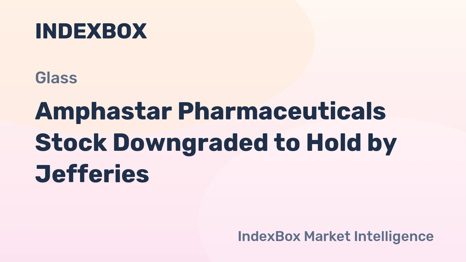 Amphastar Pharmaceuticals Stock Downgraded to Hold by Jefferies
