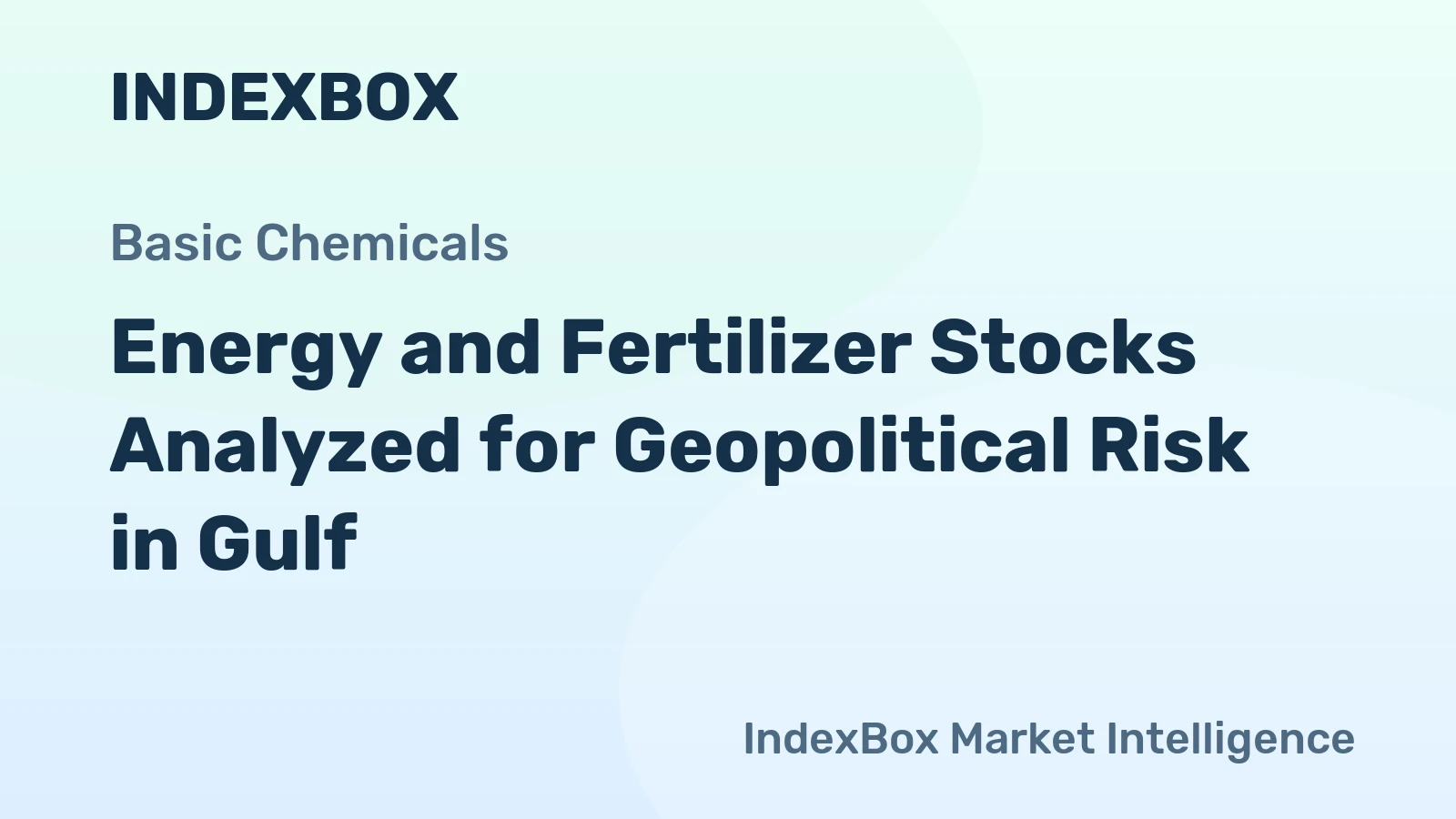 Energy and Fertilizer Stocks Analyzed for Geopolitical Risk in Gulf