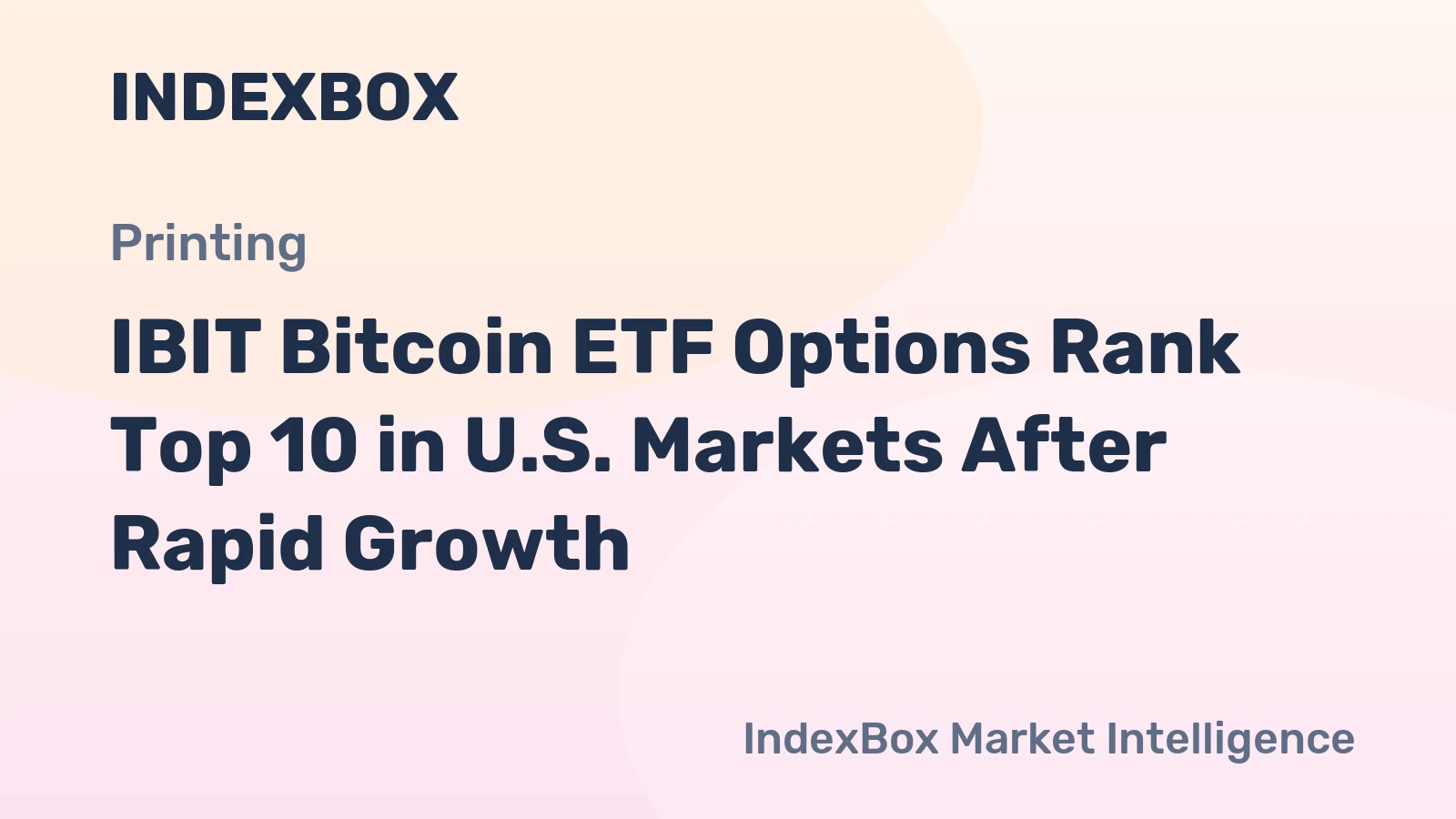 IBIT Bitcoin ETF Options Rank Top 10 in U.S. Markets After Rapid Growth