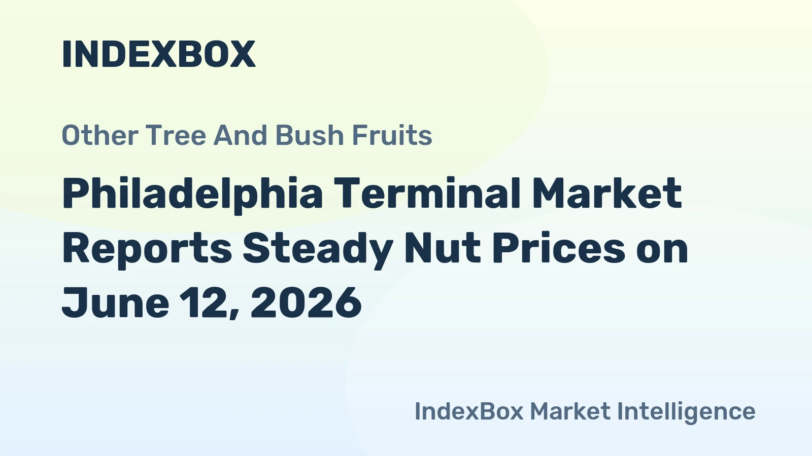 Philadelphia Terminal Market Reports Steady Nut Prices on June 12, 2026
