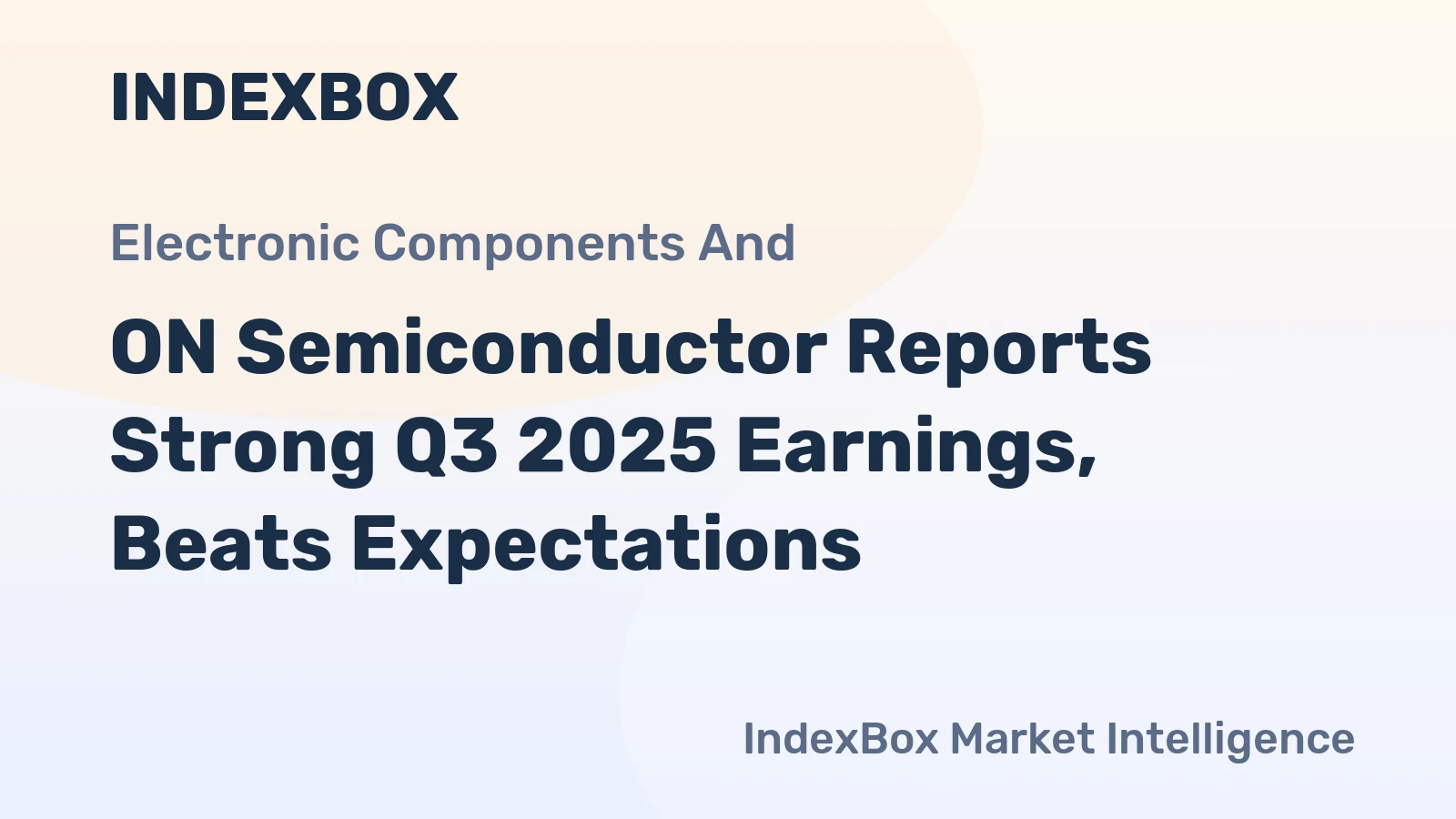 ON Semiconductor Reports Strong Q3 2025 Earnings, Beats Expectations