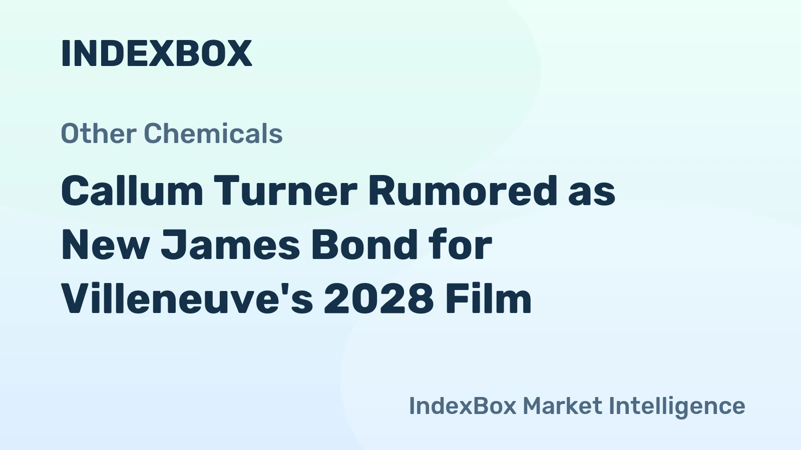 Callum Turner Rumored as New James Bond for Villeneuve's 2028 Film