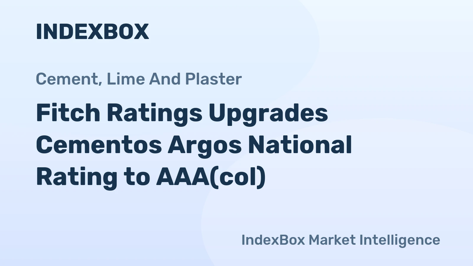 Fitch Ratings Upgrades Cementos Argos National Rating to AAA(col)