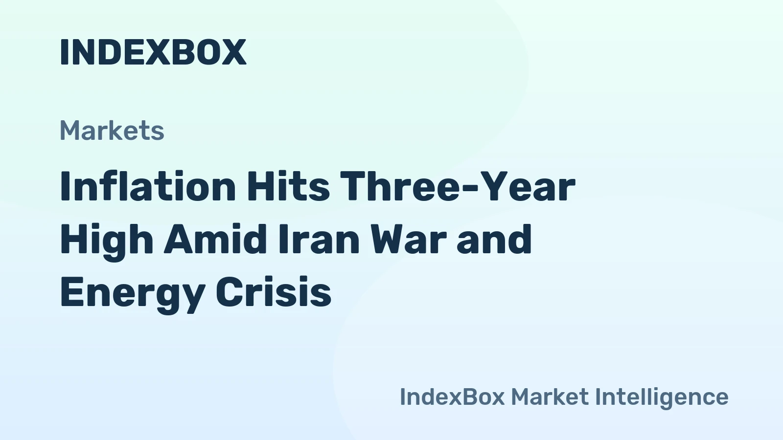 Inflation Hits Three-Year High Amid Iran War and Energy Crisis