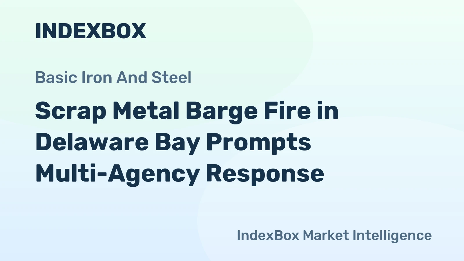 Scrap Metal Barge Fire in Delaware Bay Prompts Multi-Agency Response