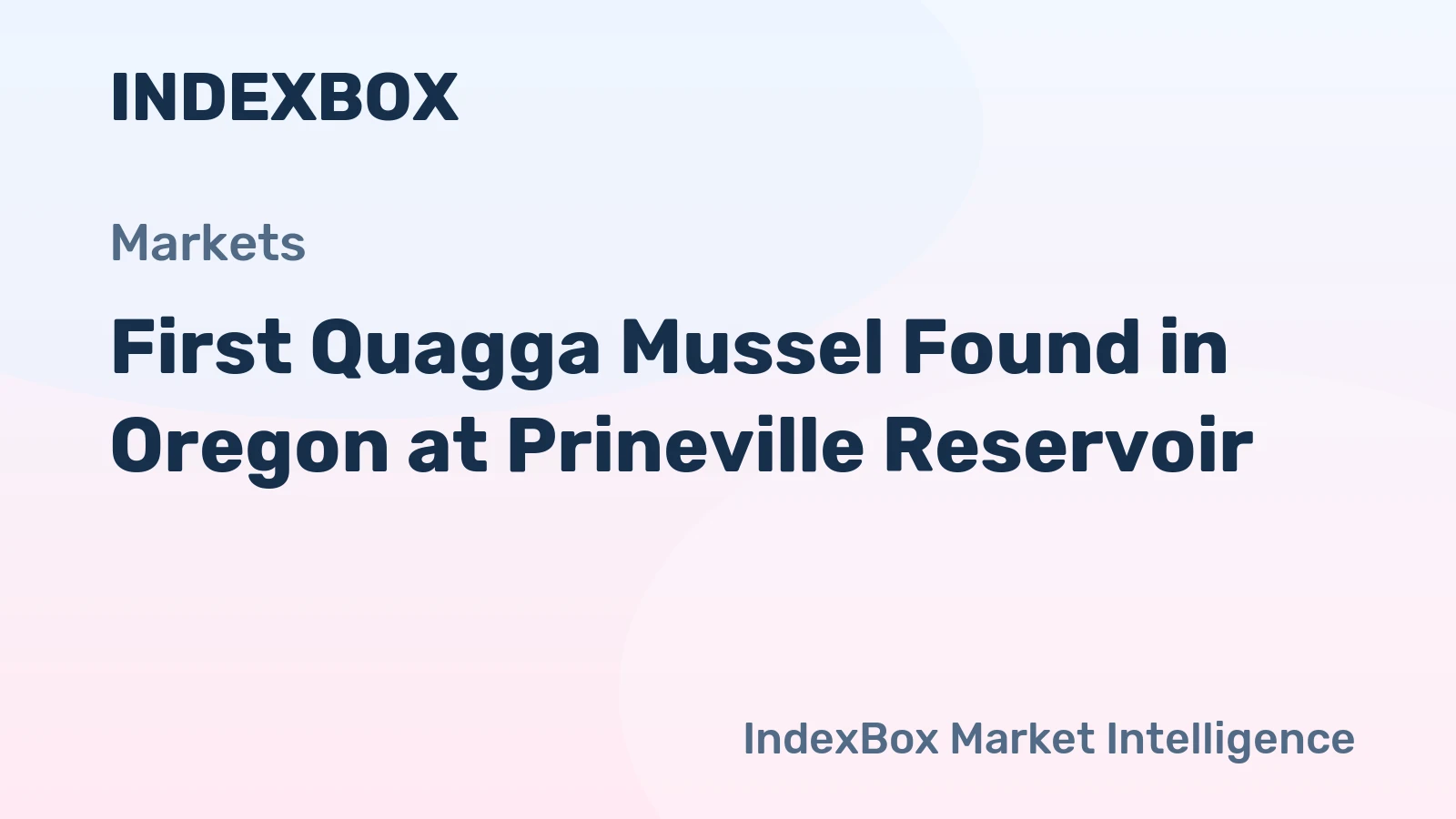 First Quagga Mussel Found in Oregon at Prineville Reservoir