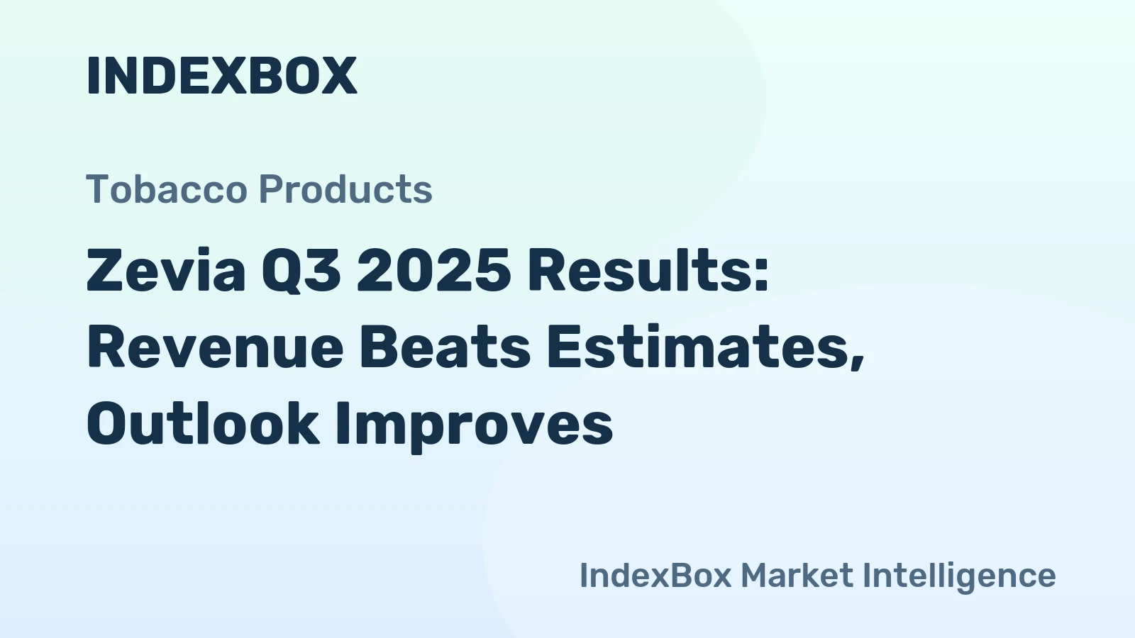 Zevia Q3 2025 Results: Revenue Beats Estimates, Outlook Improves