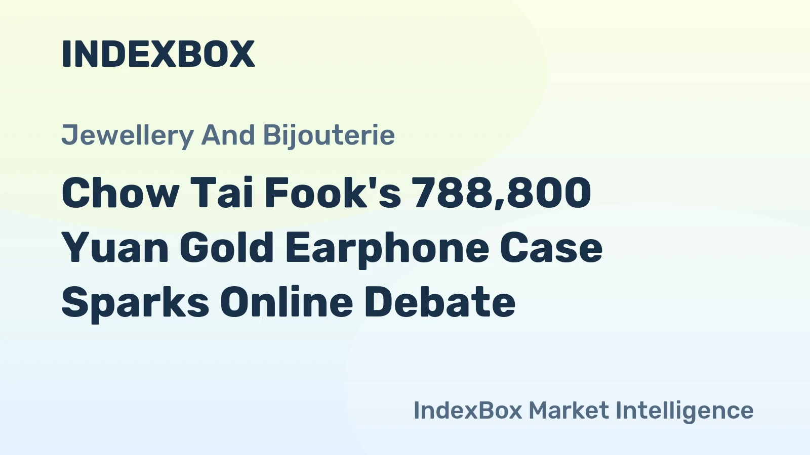 Chow Tai Fook's 788,800 Yuan Gold Earphone Case Sparks Online Debate