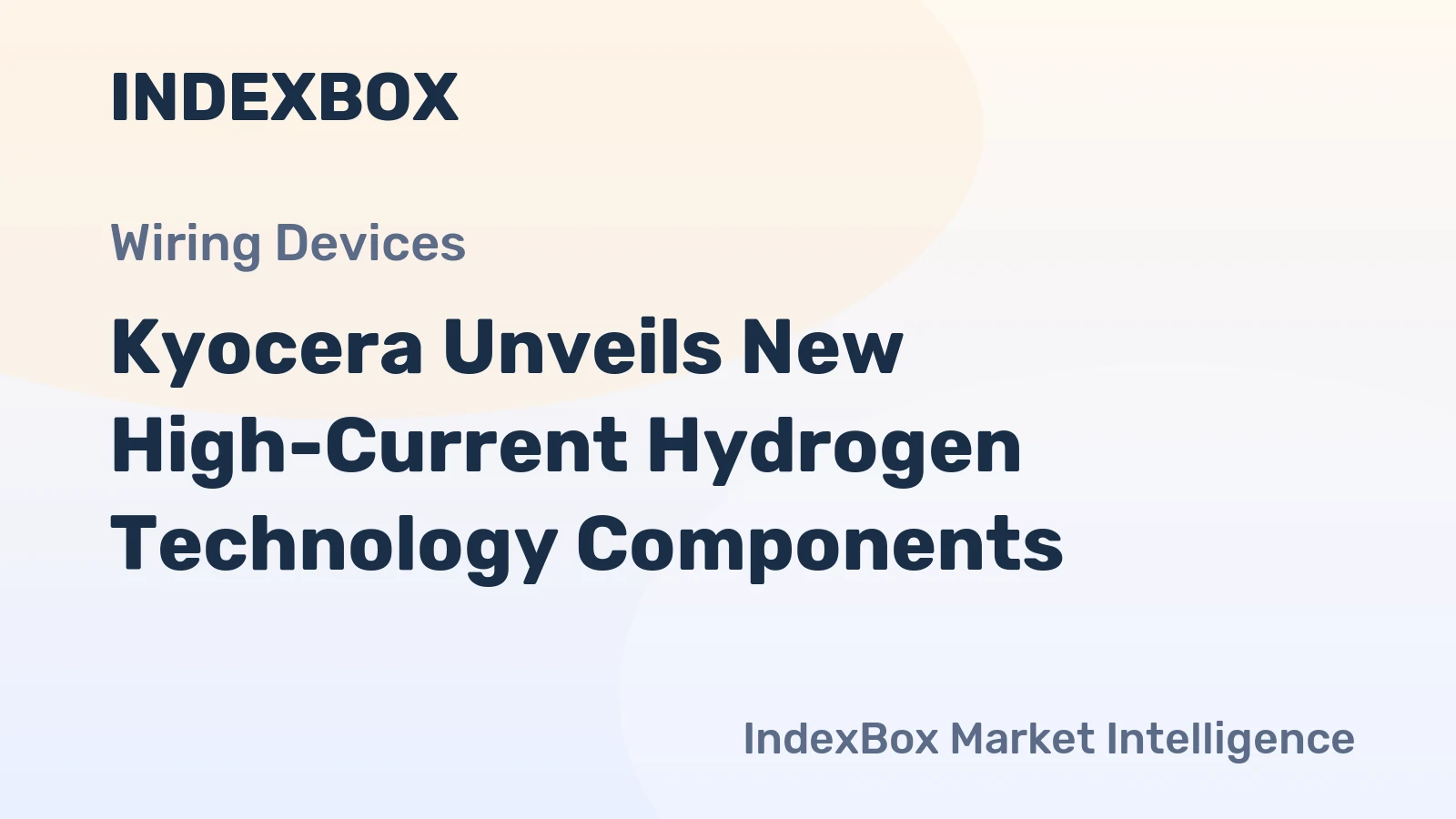 Kyocera Unveils New High-Current Hydrogen Technology Components
