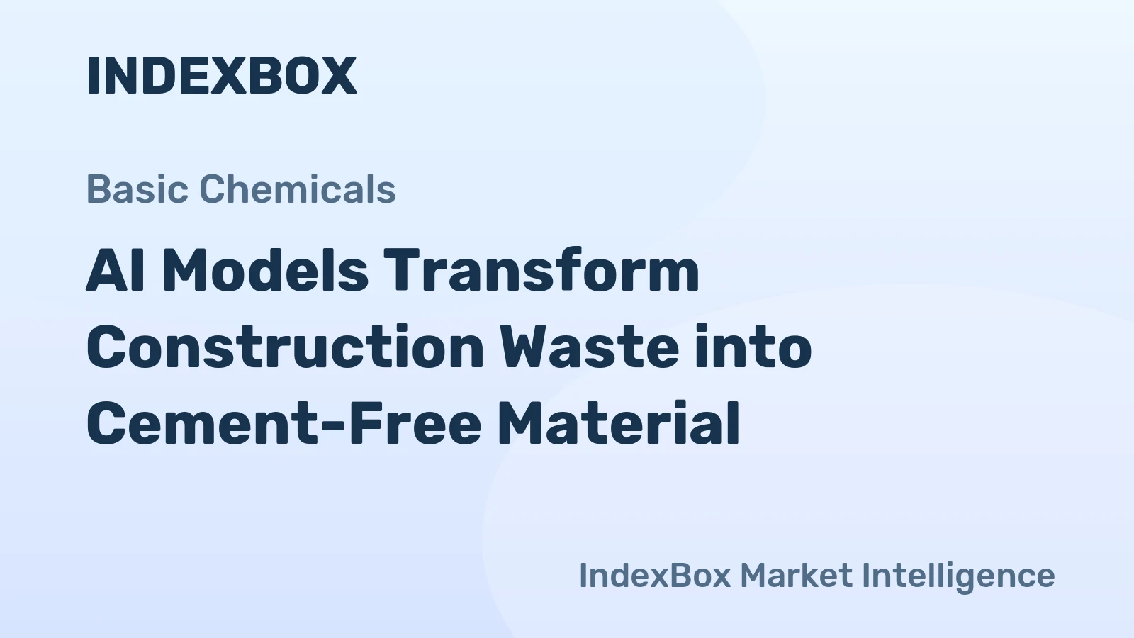 AI Models Transform Construction Waste into Cement-Free Material