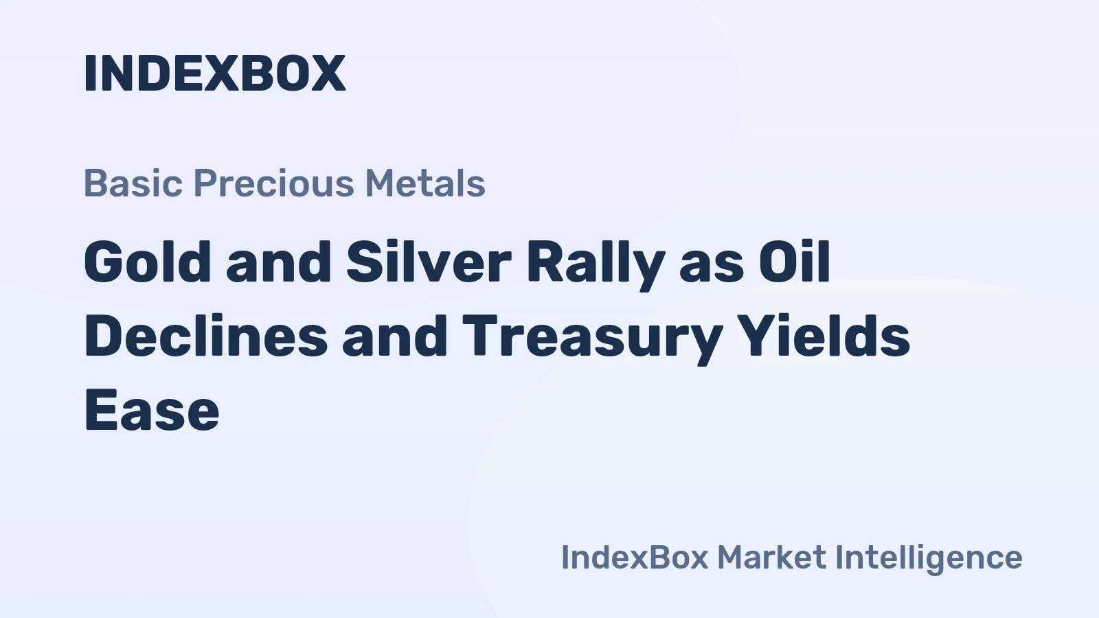 Gold and Silver Rally as Oil Declines and Treasury Yields Ease