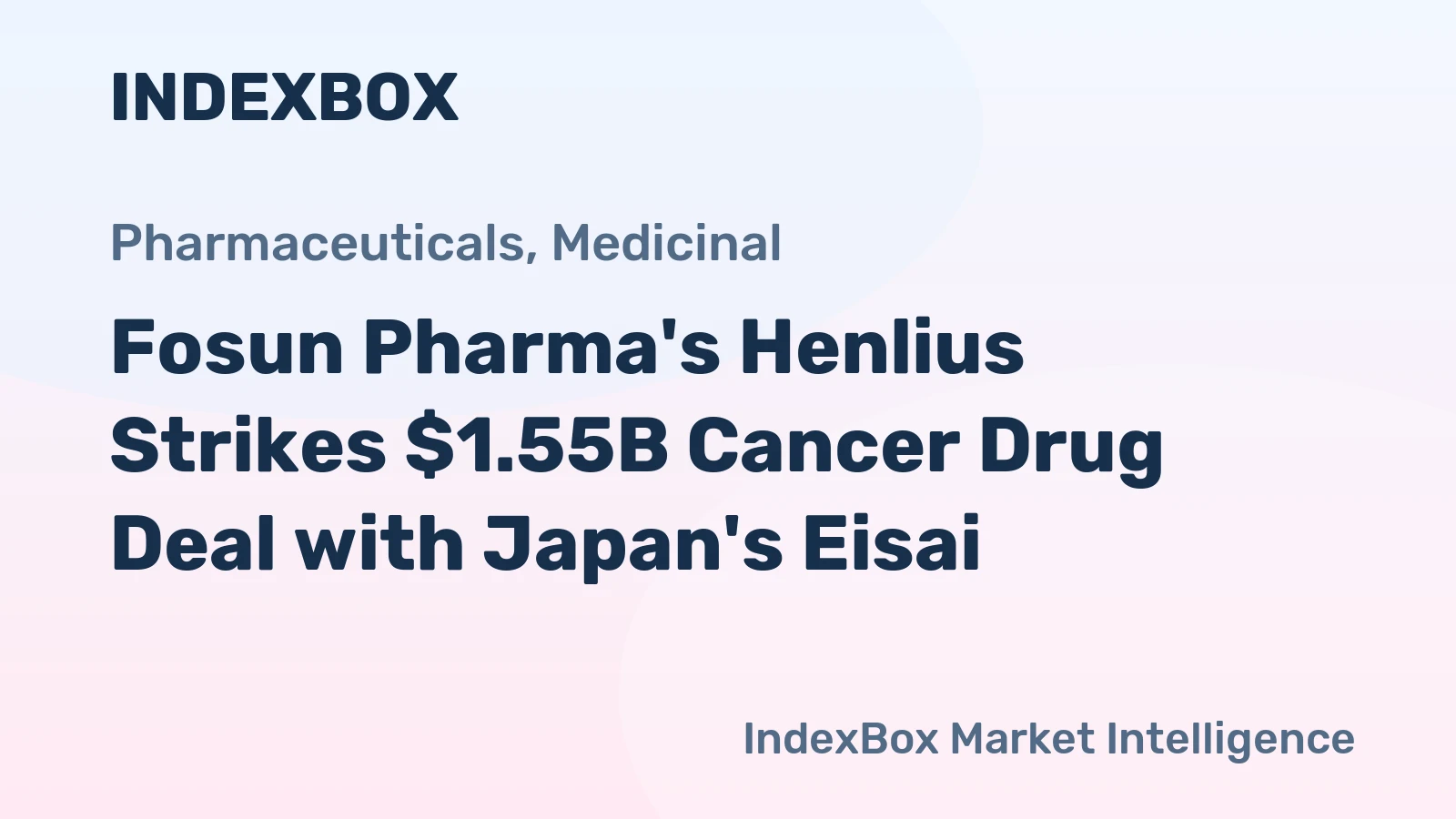 Fosun Pharma's Henlius Strikes $1.55B Cancer Drug Deal with Japan's Eisai