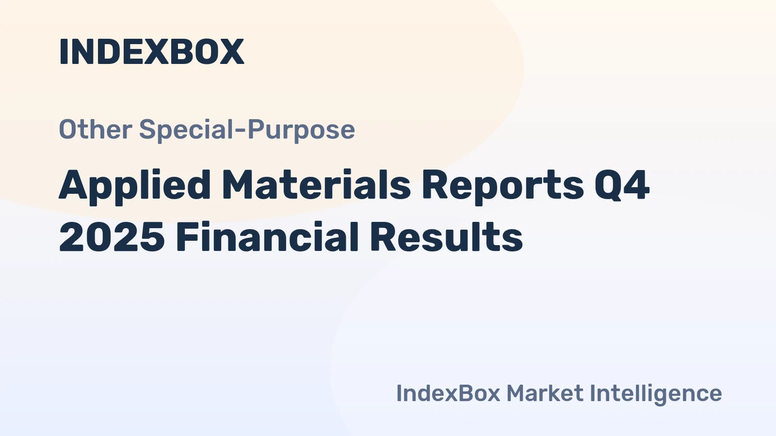 Applied Materials Reports Q4 2025 Financial Results
