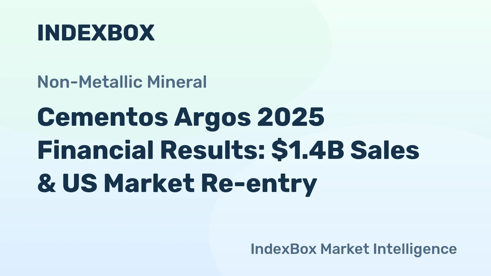 Cementos Argos 2025 Financial Results: $1.4B Sales & US Market Re-entry