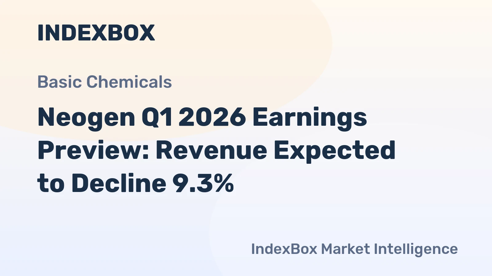 Neogen Q1 2026 Earnings Preview: Revenue Expected to Decline 9.3%