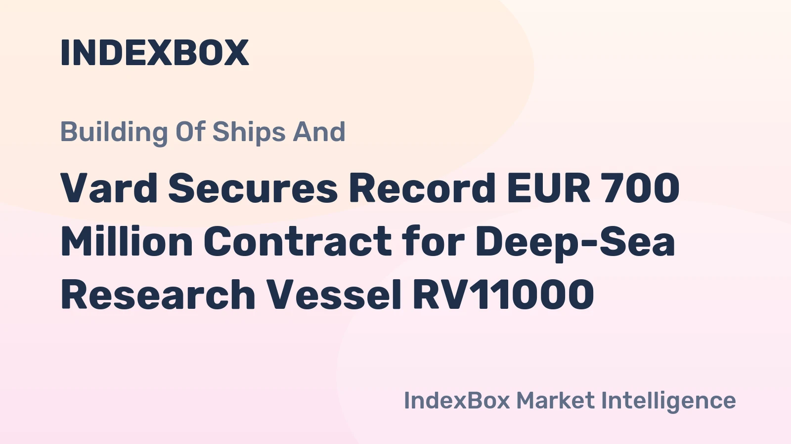 Vard Secures Record EUR 700 Million Contract for Deep-Sea Research Vessel RV11000