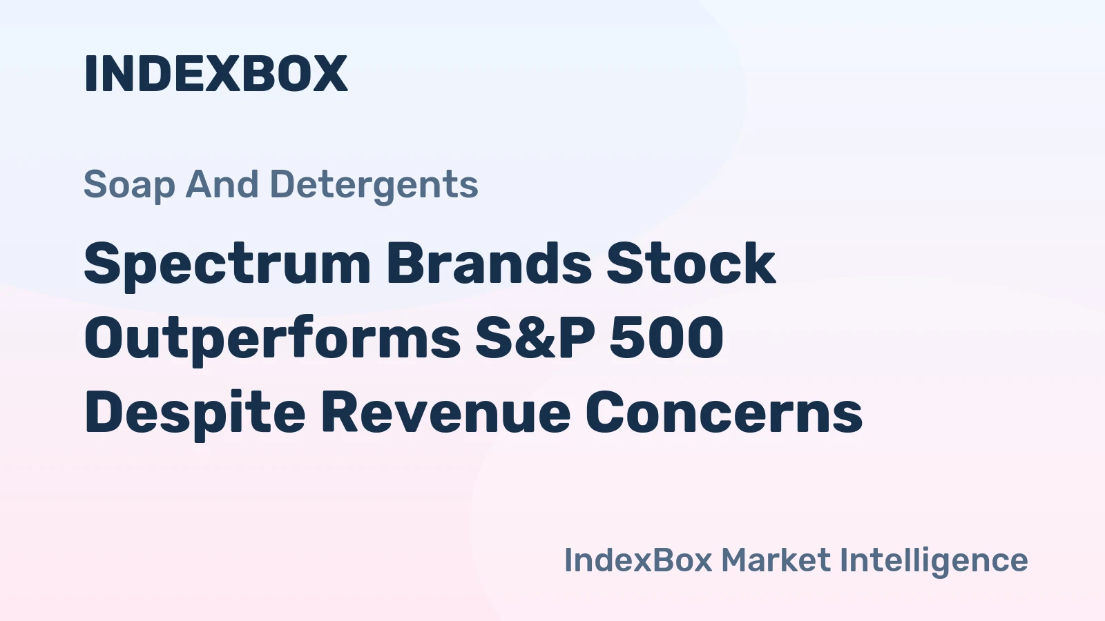 Spectrum Brands Stock Outperforms S&P 500 Despite Revenue Concerns