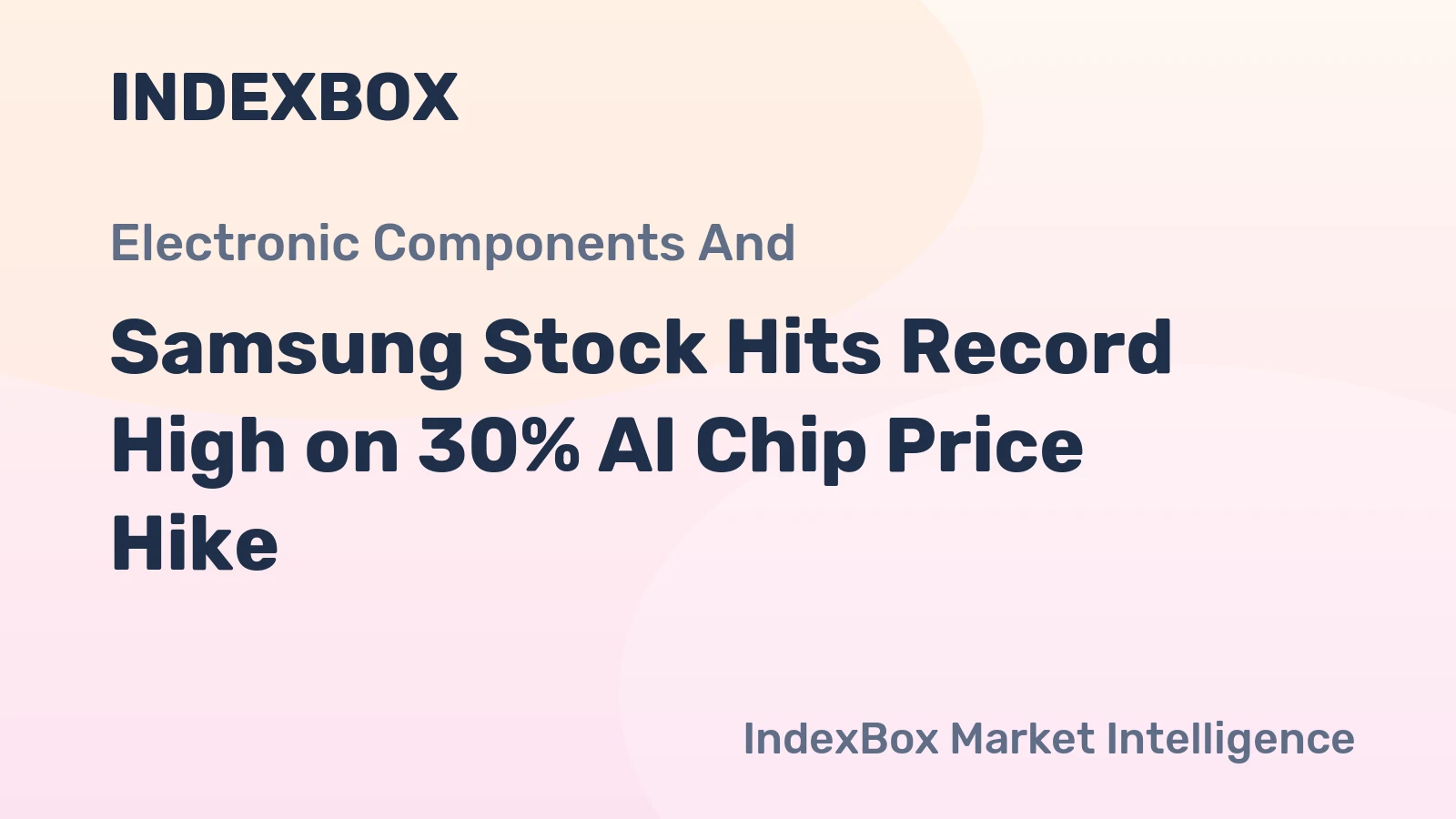 Samsung Stock Hits Record High on 30% AI Chip Price Hike