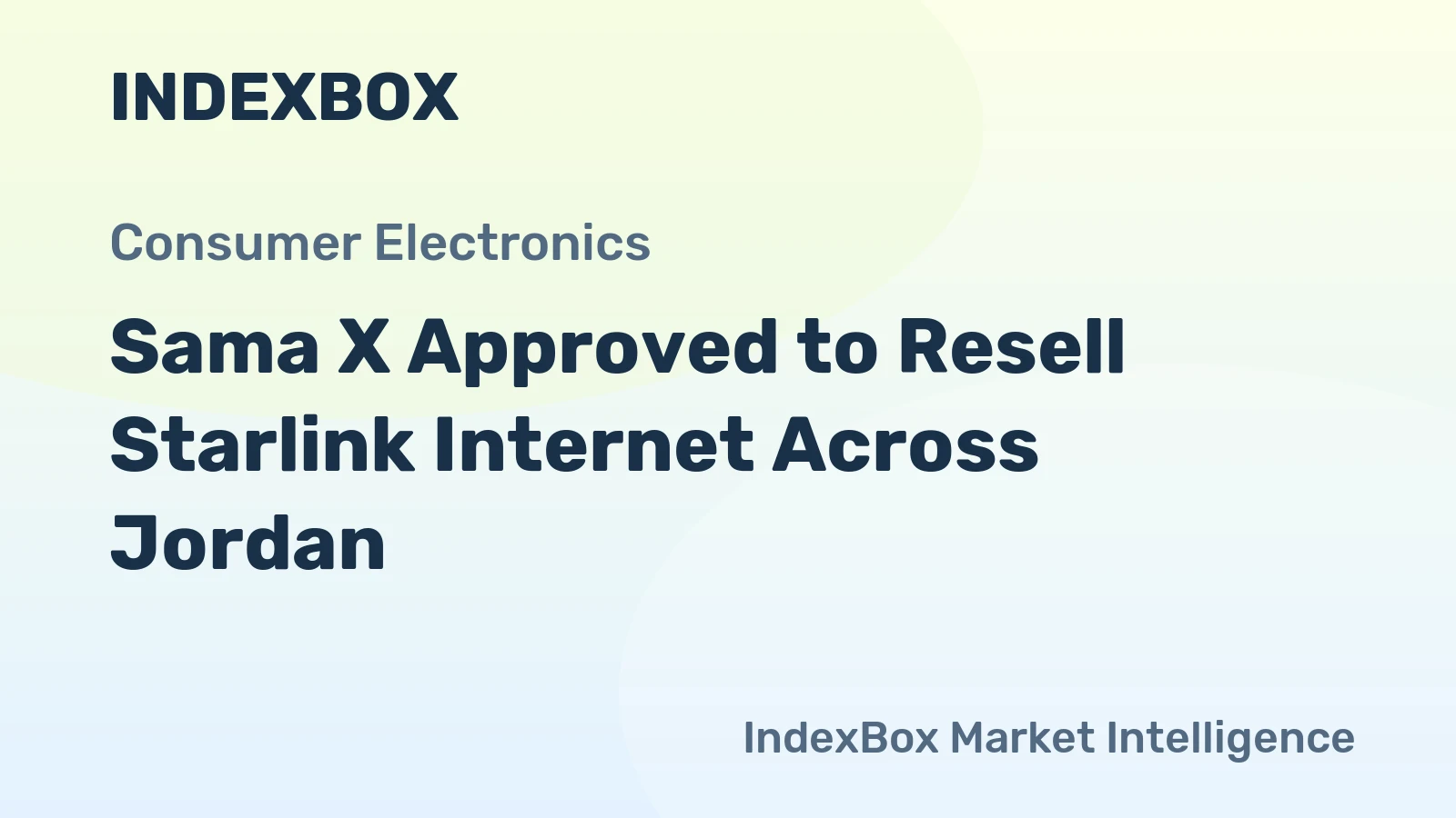 Sama X Approved to Resell Starlink Internet Across Jordan