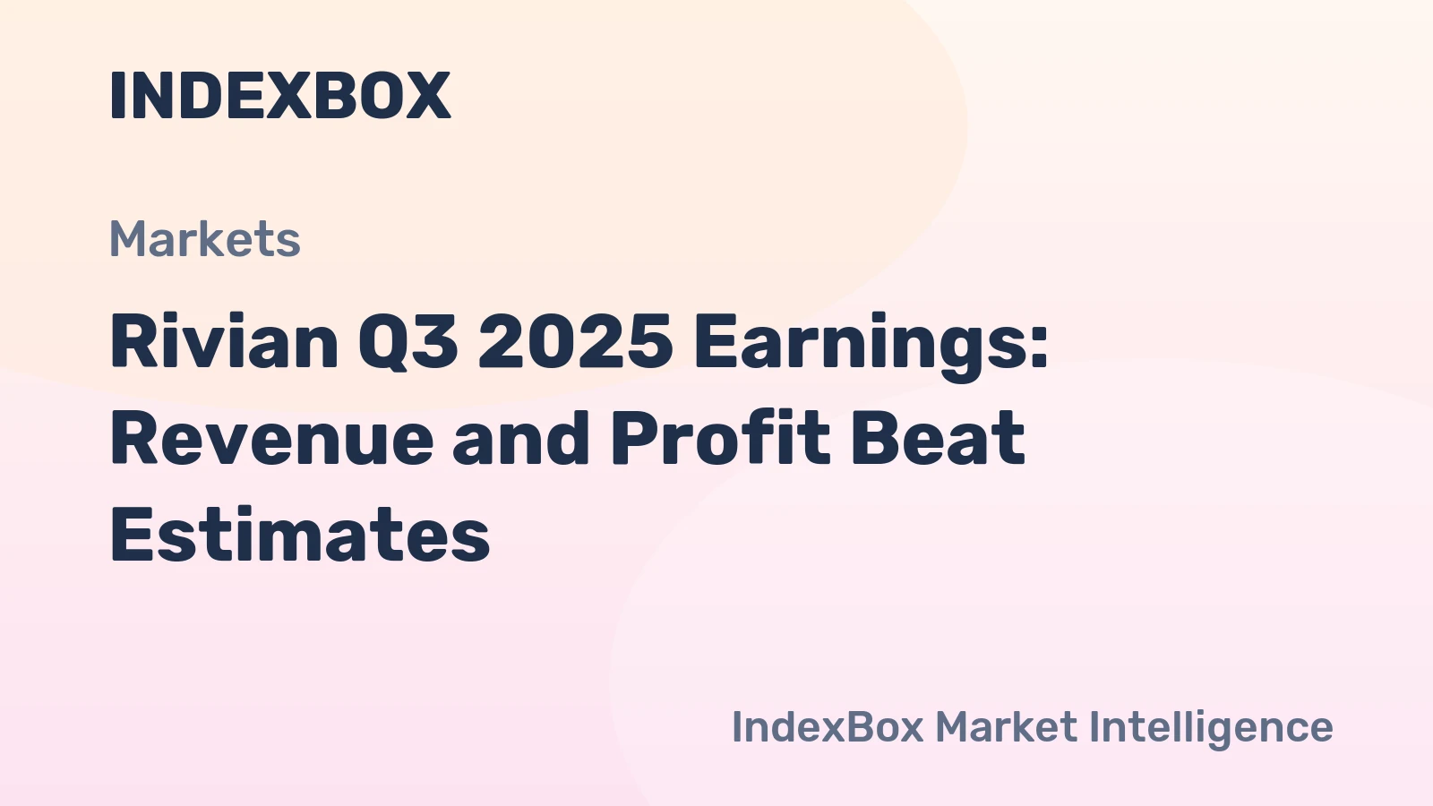 Rivian Q3 2025 Earnings: Revenue and Profit Beat Estimates