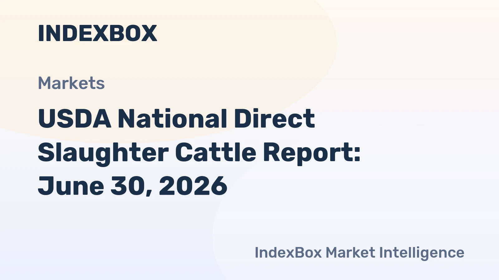 USDA National Direct Slaughter Cattle Report: June 30, 2026