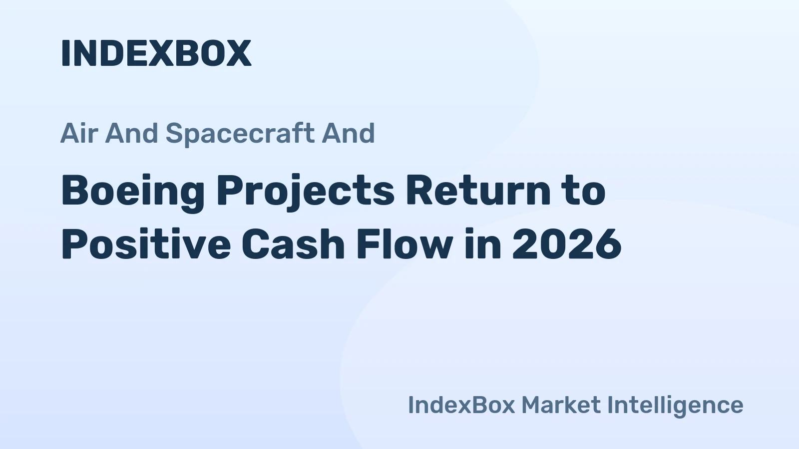 Boeing Projects Return to Positive Cash Flow in 2026
