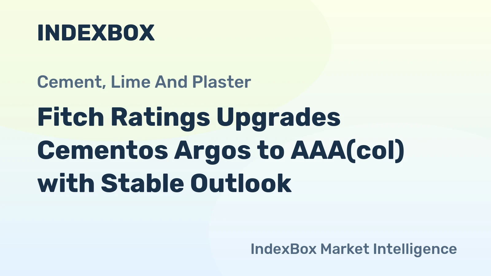 Fitch Ratings Upgrades Cementos Argos to AAA(col) with Stable Outlook