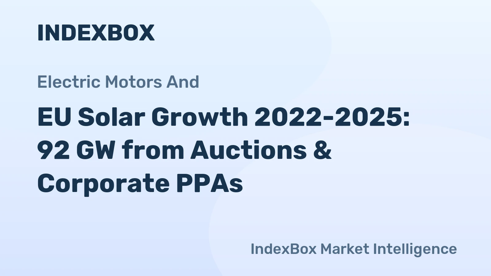 EU Solar Growth 2022-2025: 92 GW from Auctions & Corporate PPAs