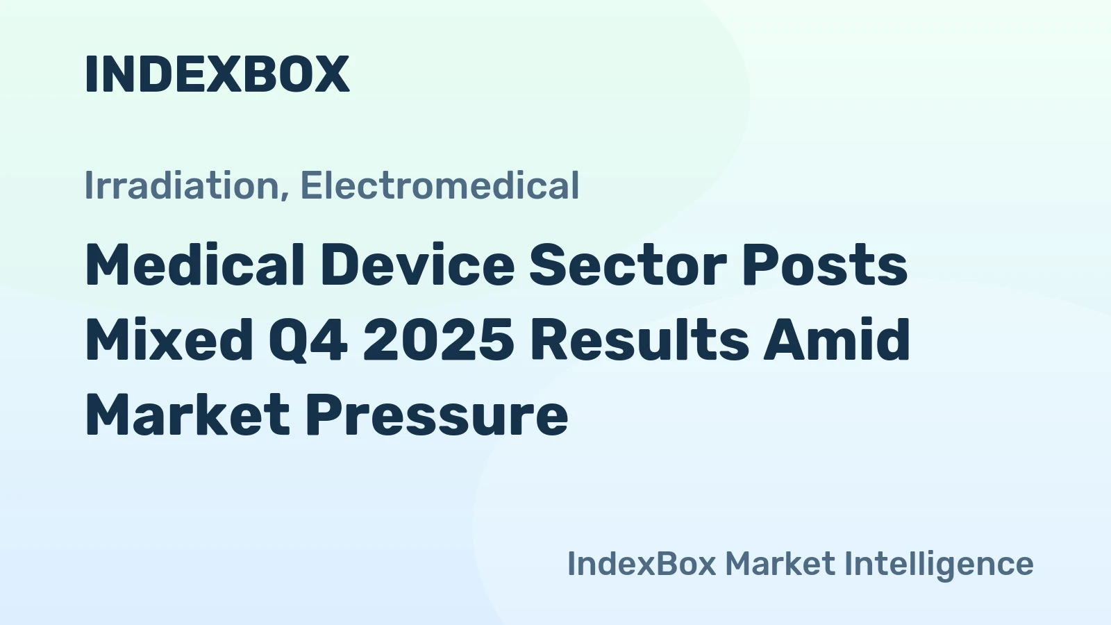 Medical Device Sector Posts Mixed Q4 2025 Results Amid Market Pressure