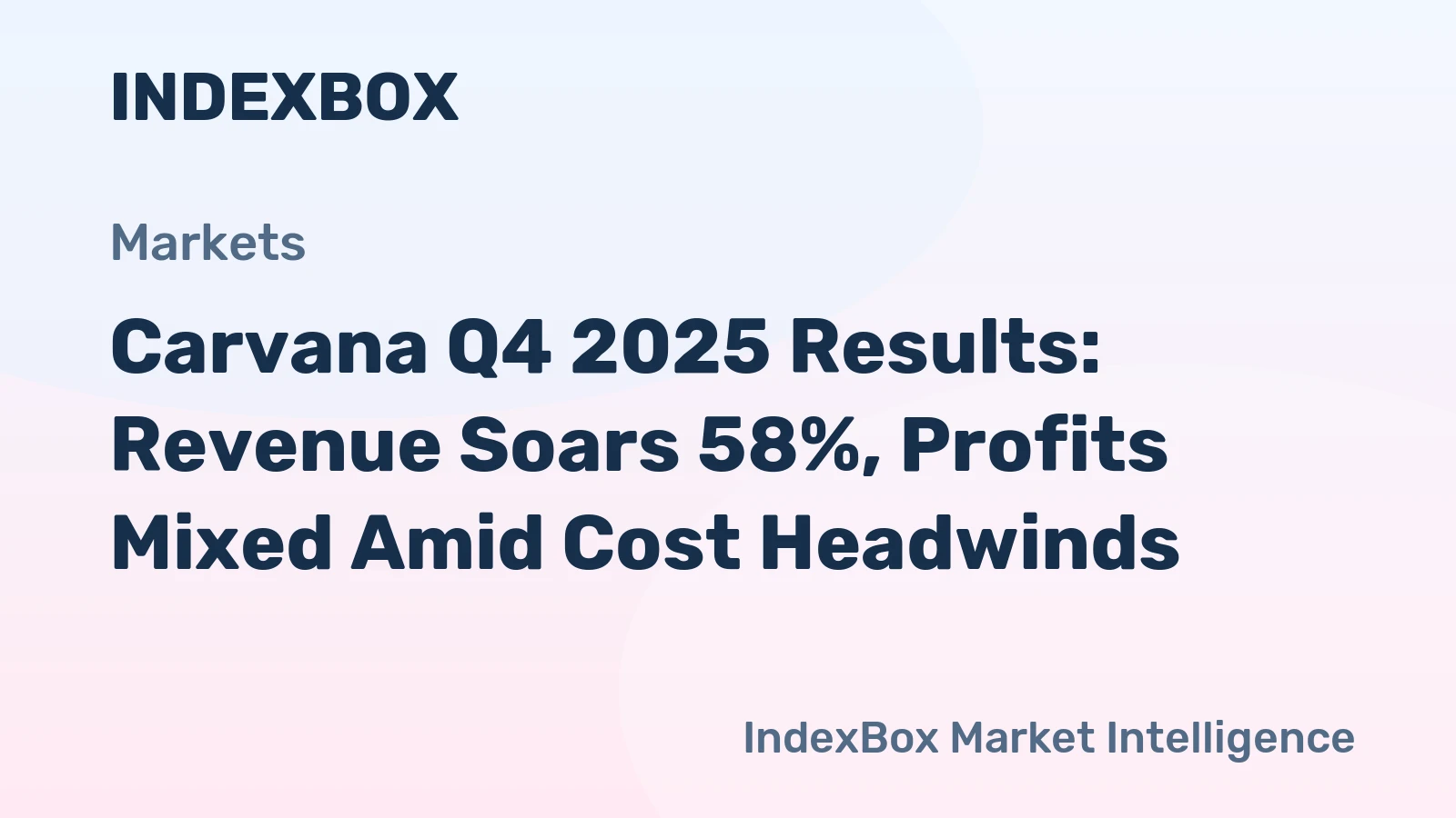 Carvana Q4 2025 Results: Revenue Soars 58%, Profits Mixed Amid Cost Headwinds