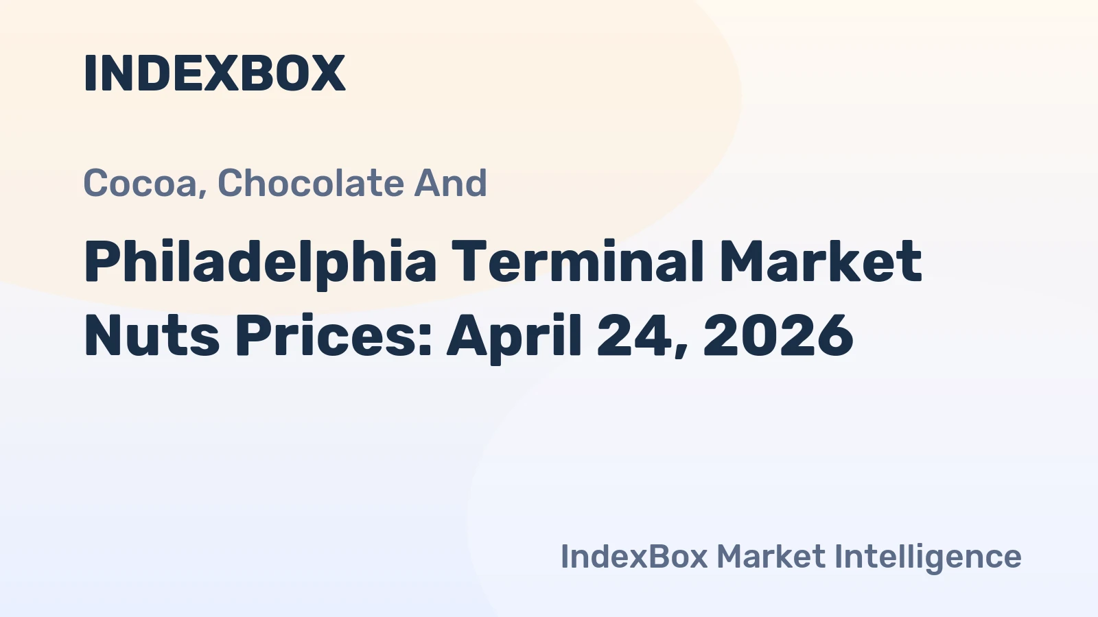 Philadelphia Terminal Market Nuts Prices: April 24, 2026