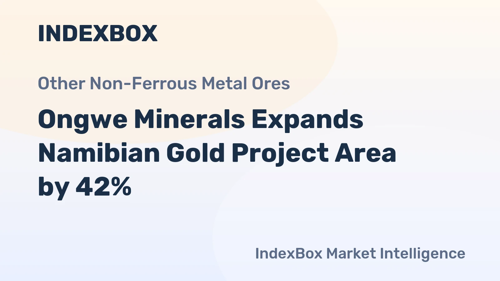 Ongwe Minerals Expands Namibian Gold Project Area by 42%
