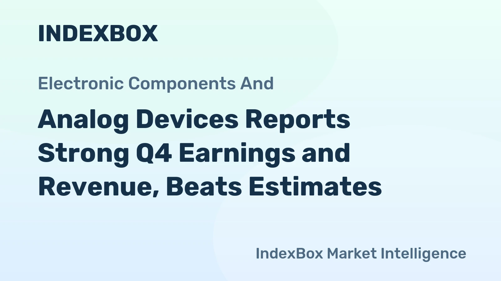 Analog Devices Reports Strong Q4 Earnings and Revenue, Beats Estimates