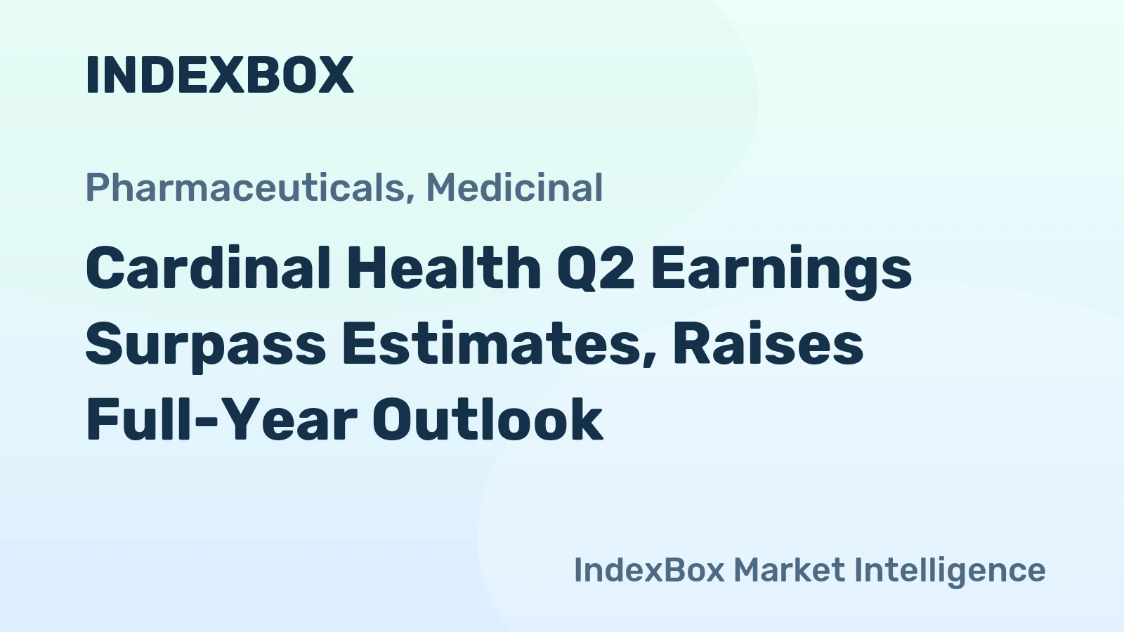 Cardinal Health Q2 Earnings Surpass Estimates, Raises Full-Year Outlook