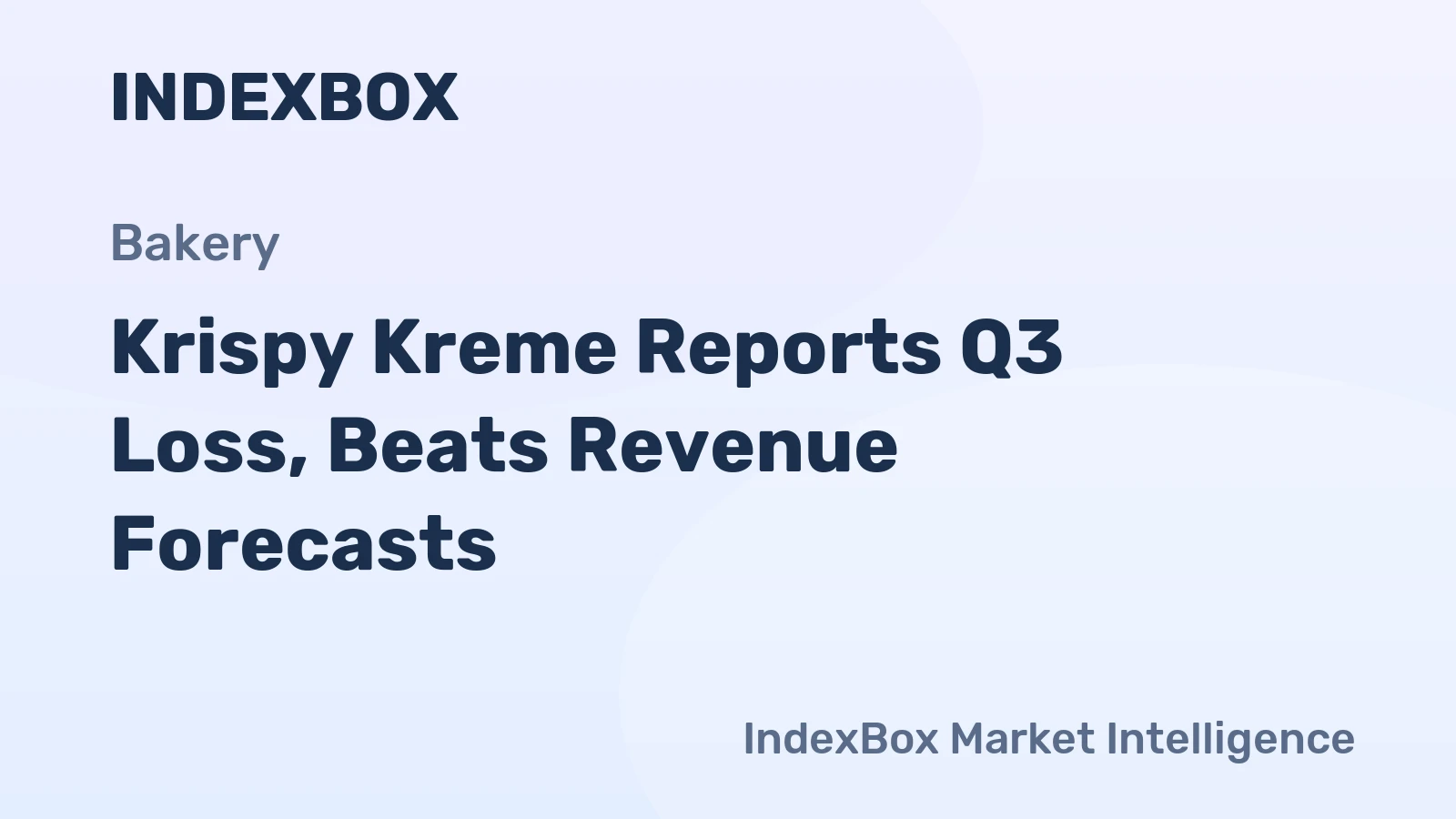 Krispy Kreme Reports Q3 Loss, Beats Revenue Forecasts