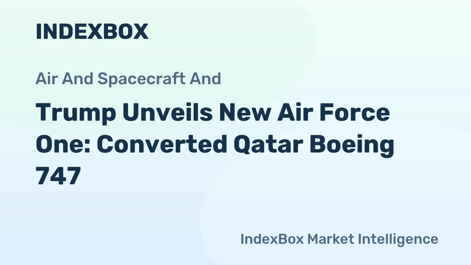 Trump Unveils New Air Force One: Converted Qatar Boeing 747