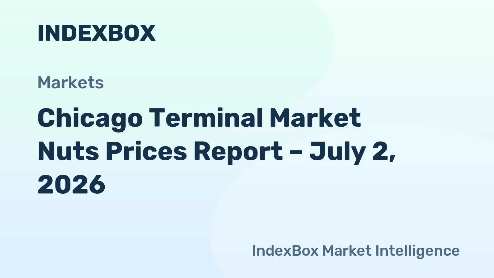 Chicago Terminal Market Nuts Prices Report – July 2, 2026