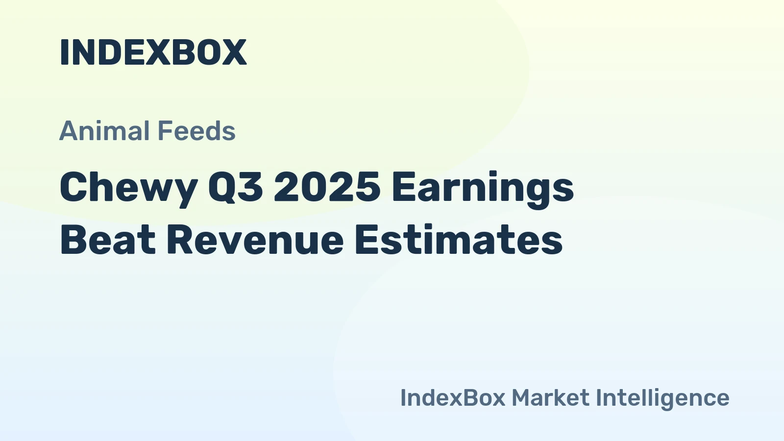 Chewy Q3 2025 Earnings Beat Revenue Estimates
