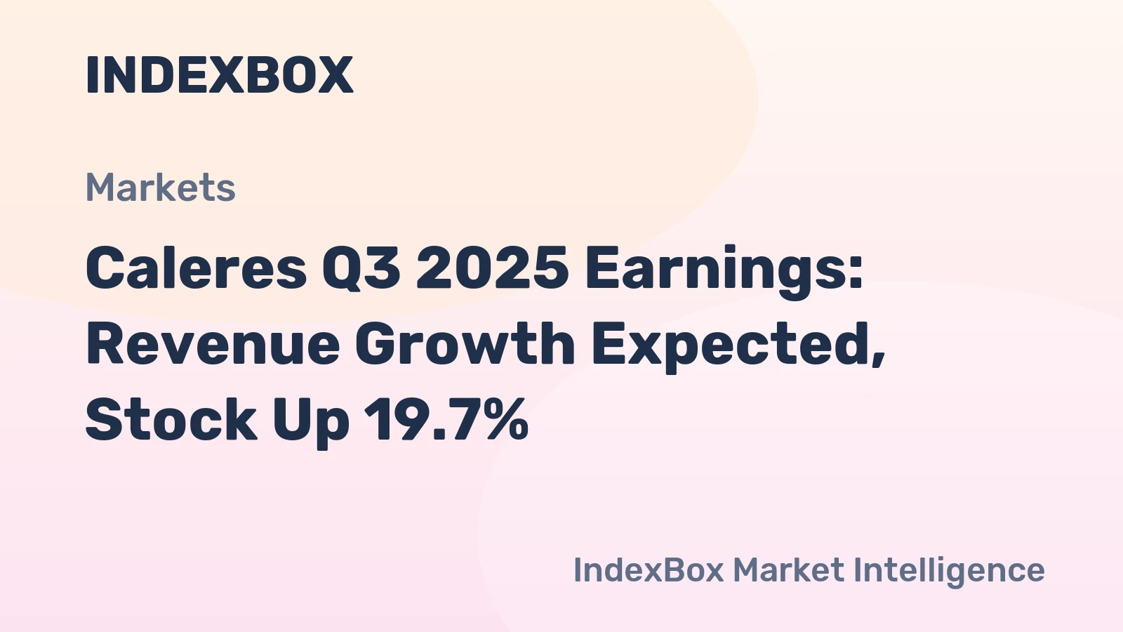 Caleres Q3 2025 Earnings: Revenue Growth Expected, Stock Up 19.7%
