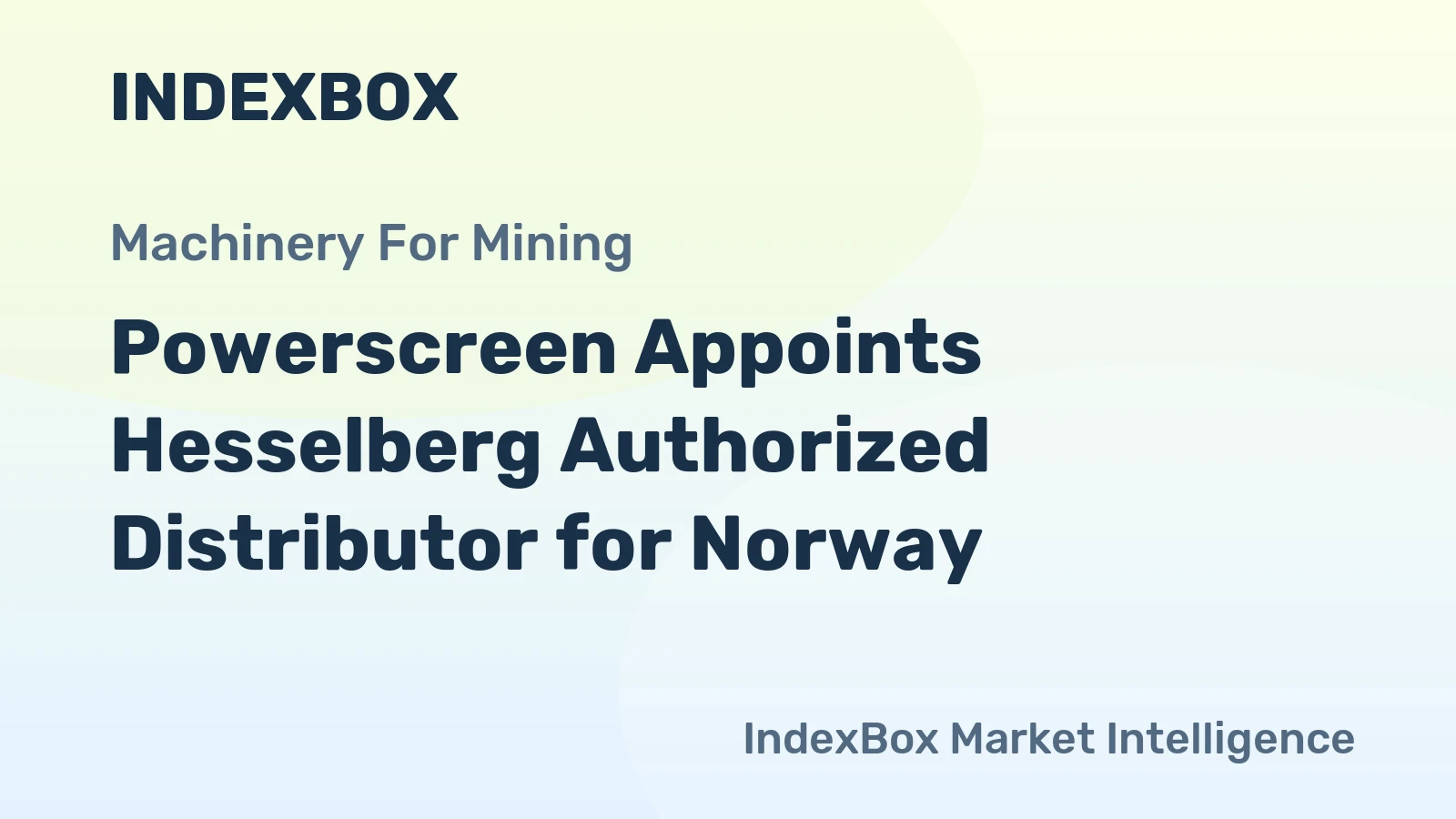 Powerscreen Appoints Hesselberg Authorized Distributor for Norway