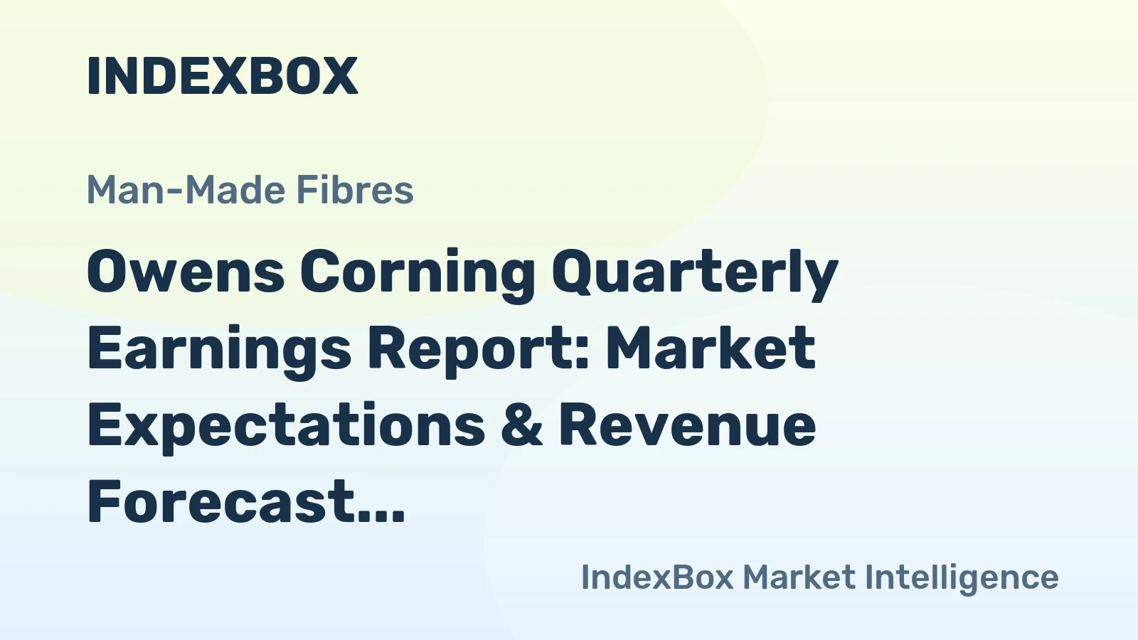 Owens Corning Quarterly Earnings Report: Market Expectations & Revenue Forecast