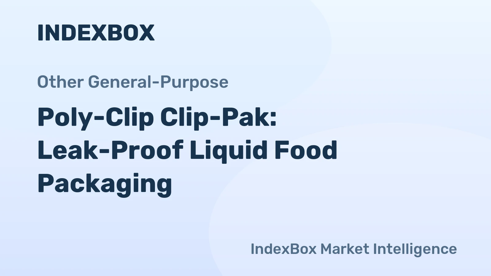 Poly-Clip Clip-Pak: Leak-Proof Liquid Food Packaging