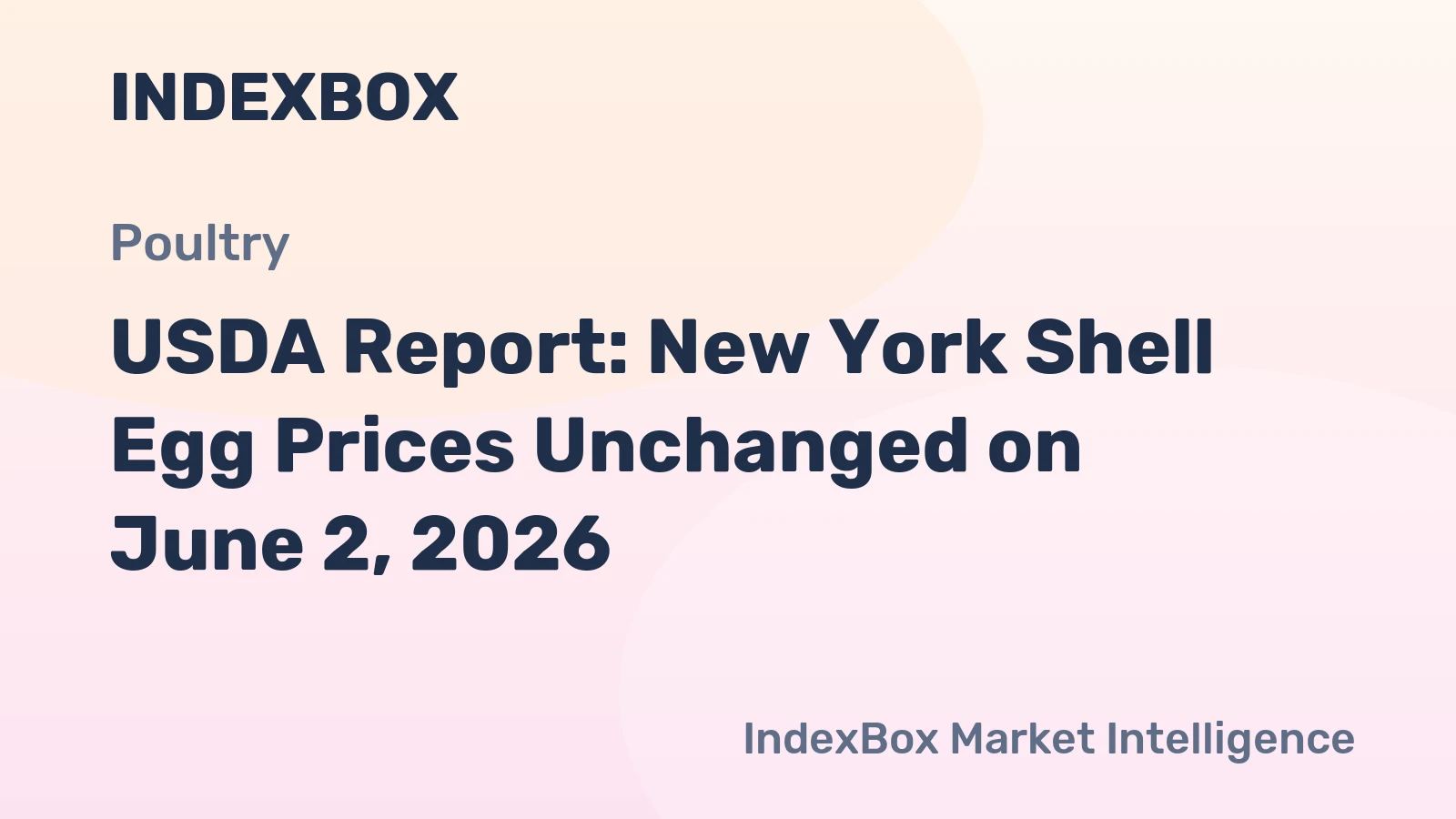 USDA Report: New York Shell Egg Prices Unchanged on June 2, 2026