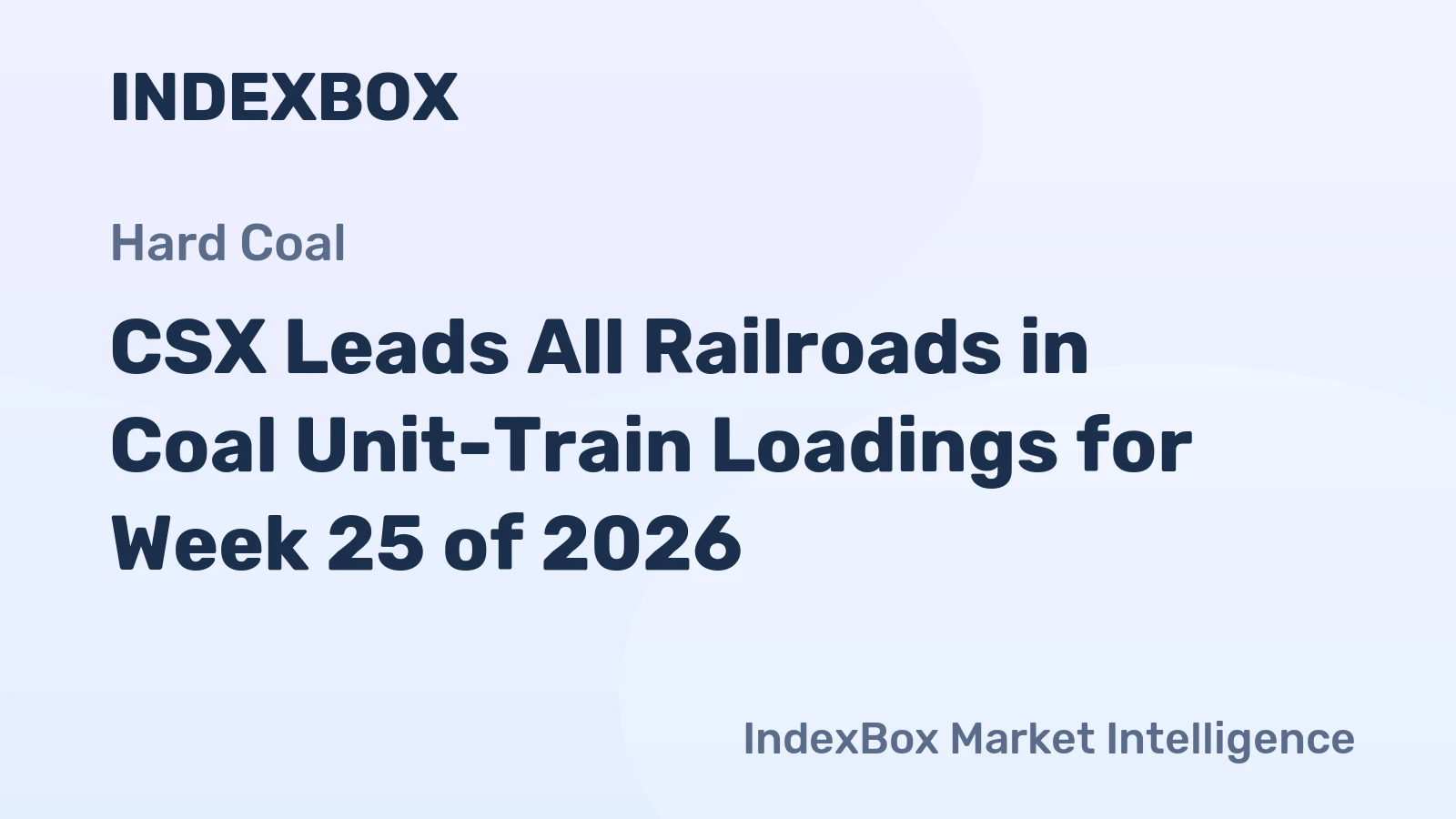 CSX Leads All Railroads in Coal Unit-Train Loadings for Week 25 of 2026