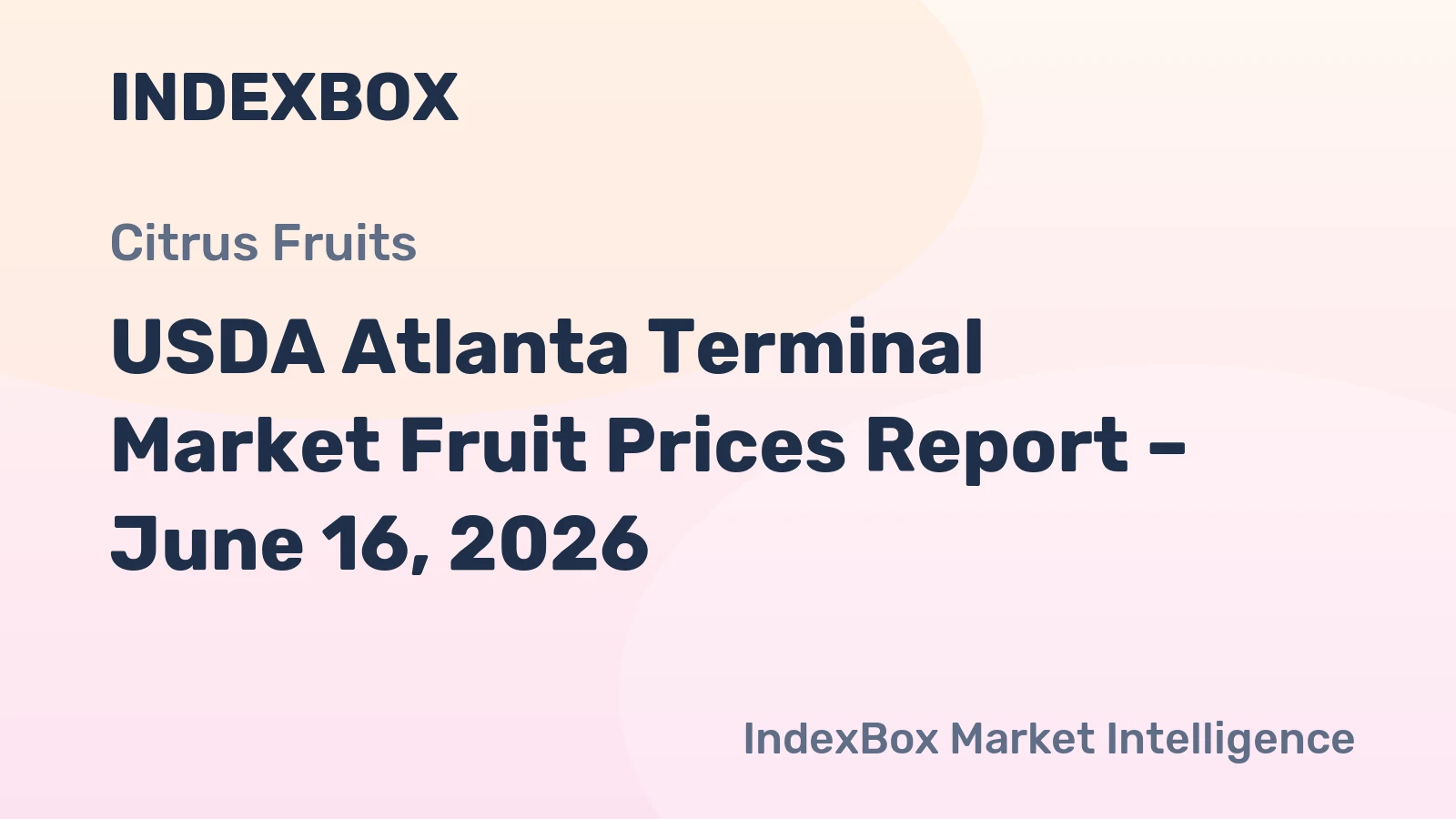 USDA Atlanta Terminal Market Fruit Prices Report – June 16, 2026