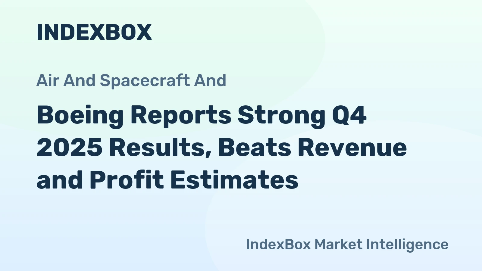 Boeing Reports Strong Q4 2025 Results, Beats Revenue and Profit Estimates