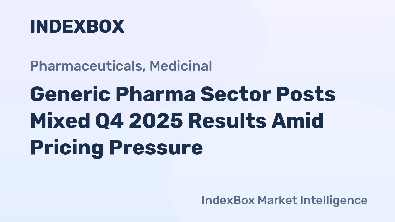 Generic Pharma Sector Posts Mixed Q4 2025 Results Amid Pricing Pressure