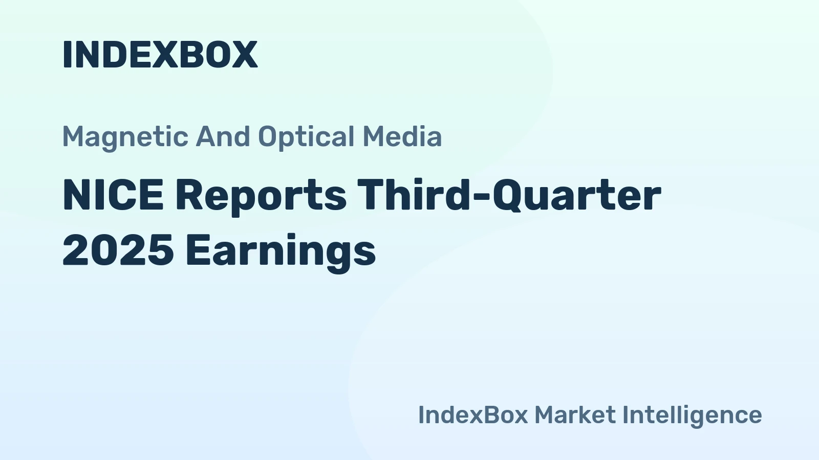 NICE Reports Third-Quarter 2025 Earnings